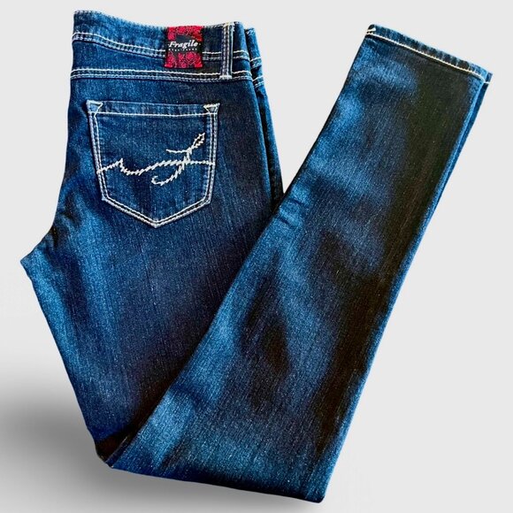 Fragile Blue Jeans | Jeans | Vintage Y2k Fragile Blue Jeans Skinny ...